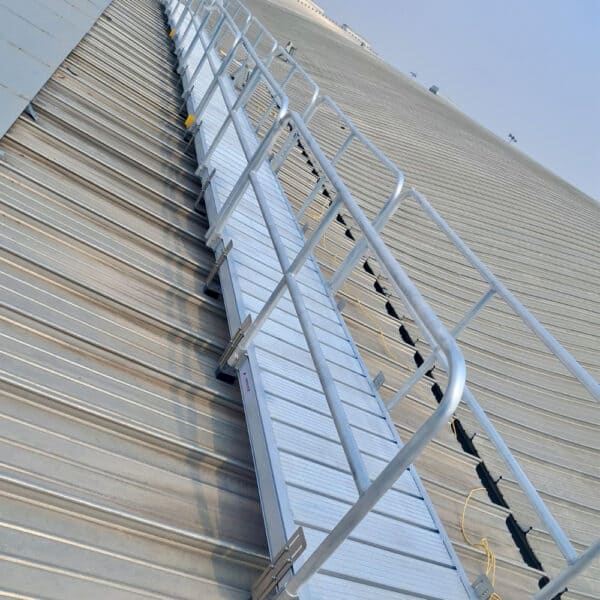 Roof Walkway with Handrail – Premium Aluminium System